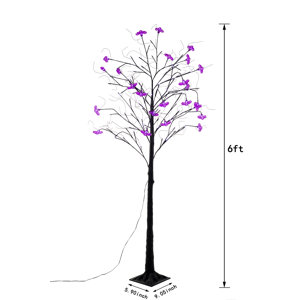 The Holiday Aisle® Spooky Tree Lighted Display | Wayfair