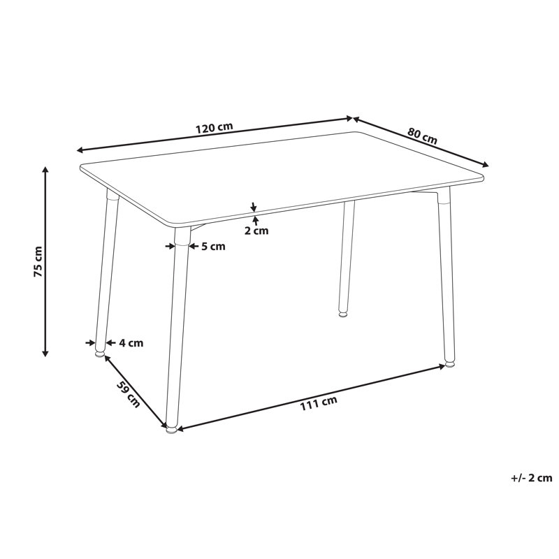 Norden Home Timmy 120cm Dining Table | Wayfair.co.uk
