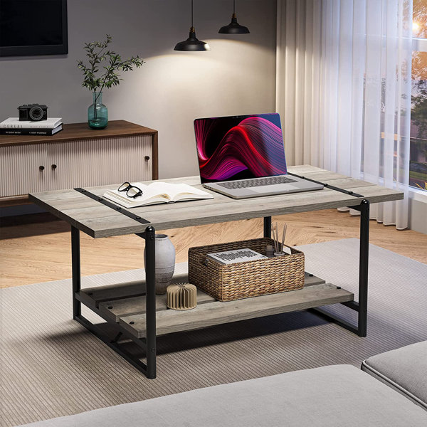 Borough Wharf Marbella Sled Coffee Table with Storage | Wayfair.co.uk