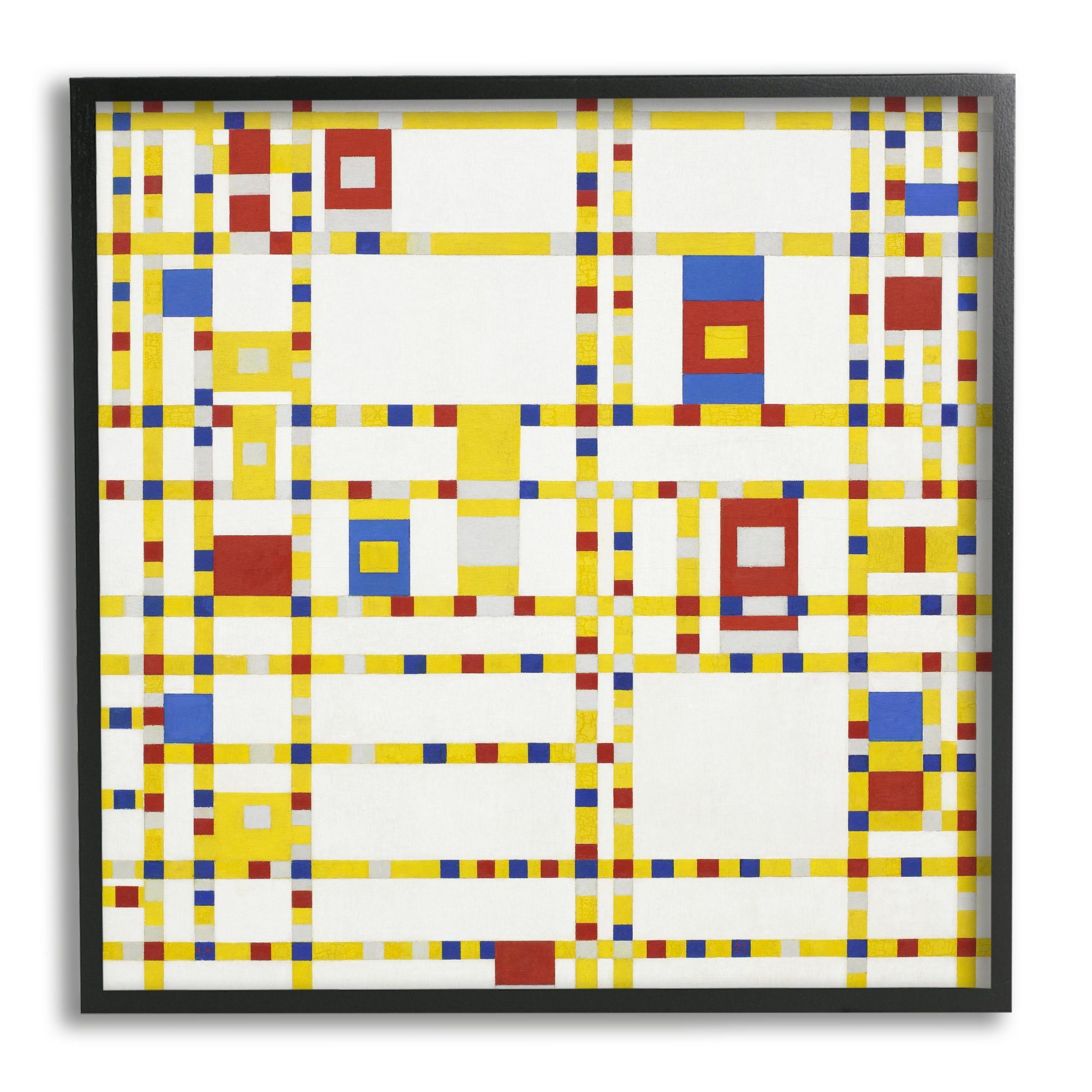 Stupell Industries Broadway Boogie Woogie Piet Mondrian Classic ...