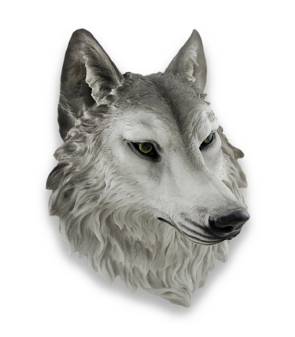 Millwood Pines Timber Wolf Head Wall Décor | Wayfair
