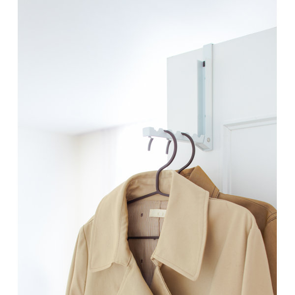 Yamazaki USA Yamazaki Home Over The Door Hooks - Folding Hanging Coat ...