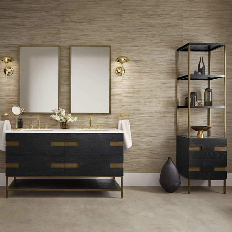 Robern Sendai 36'' Single Bathroom Vanity with Silestone Quartz Vanity ...