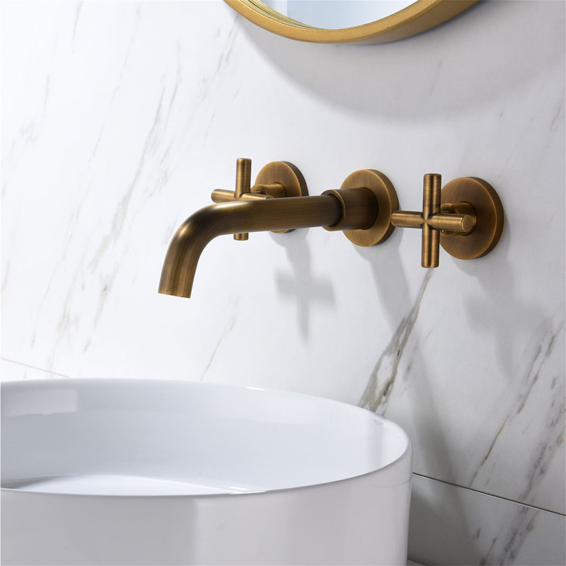 AWZTOO Wall Mounted Bathroom Faucet | Wayfair