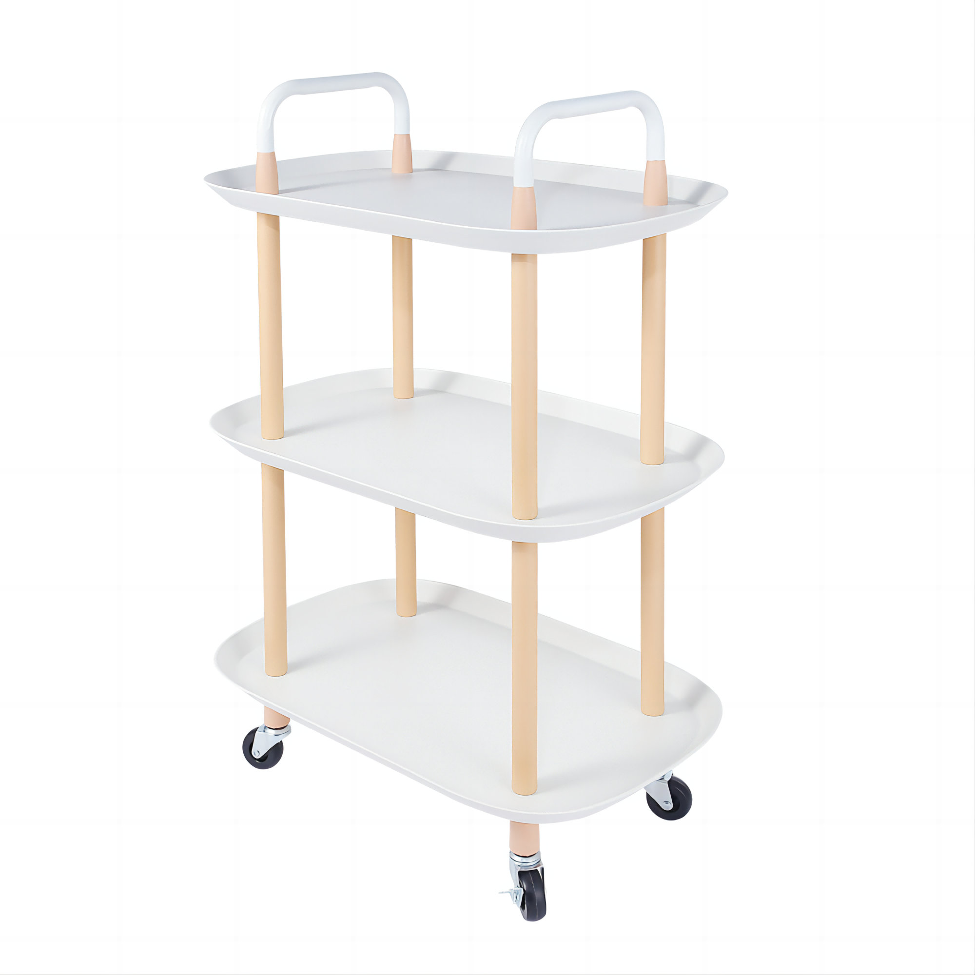 dubbin 3 Tier Rolling Storage Utility Cart Heavy Duty Craft Cart with ...