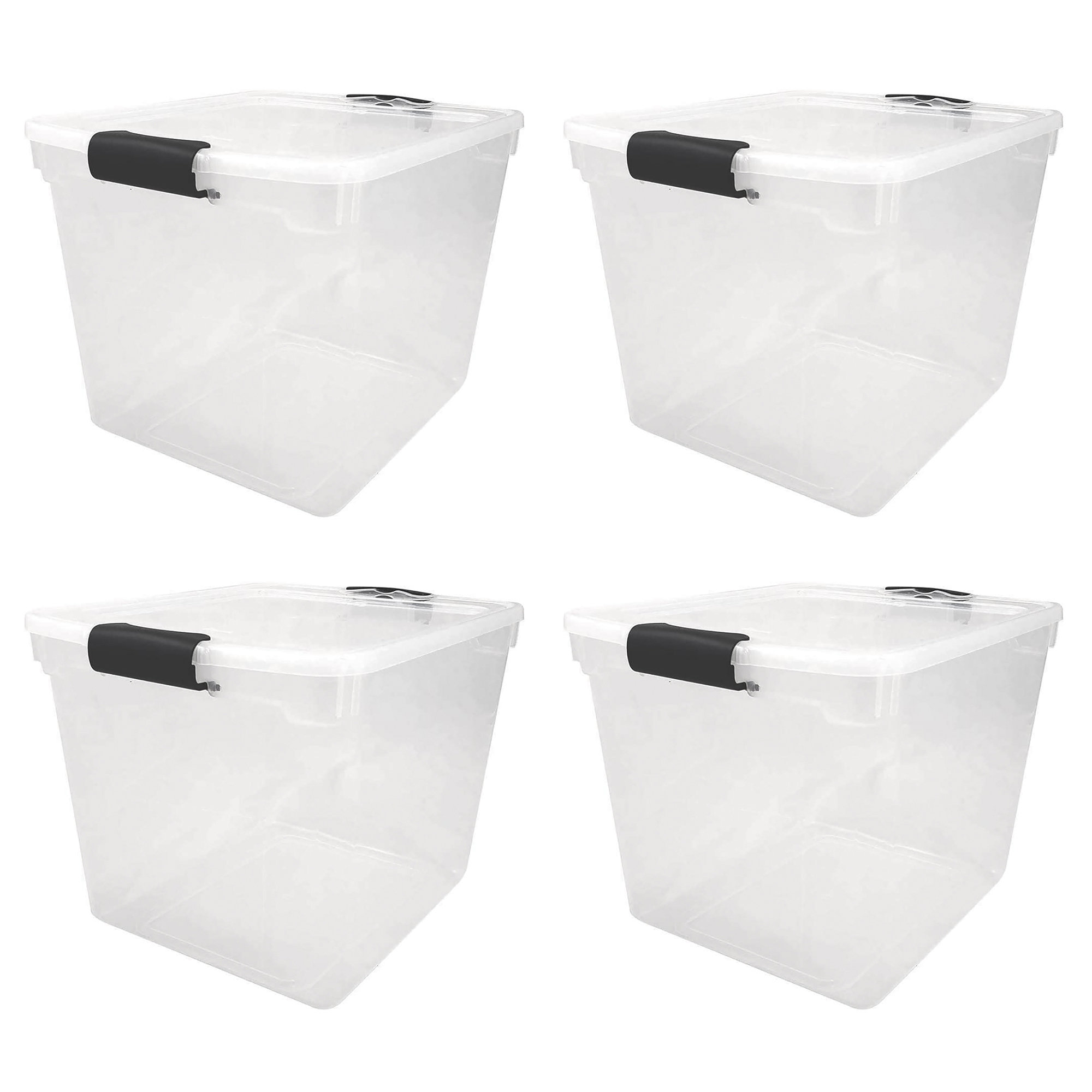 Homz Plastic Storage Tote Set | Wayfair