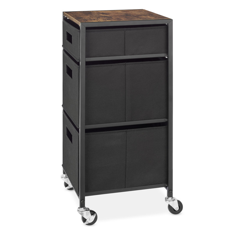 Rebrilliant Mcmurry Rolling 3 Drawer Storage Chest & Reviews | Wayfair