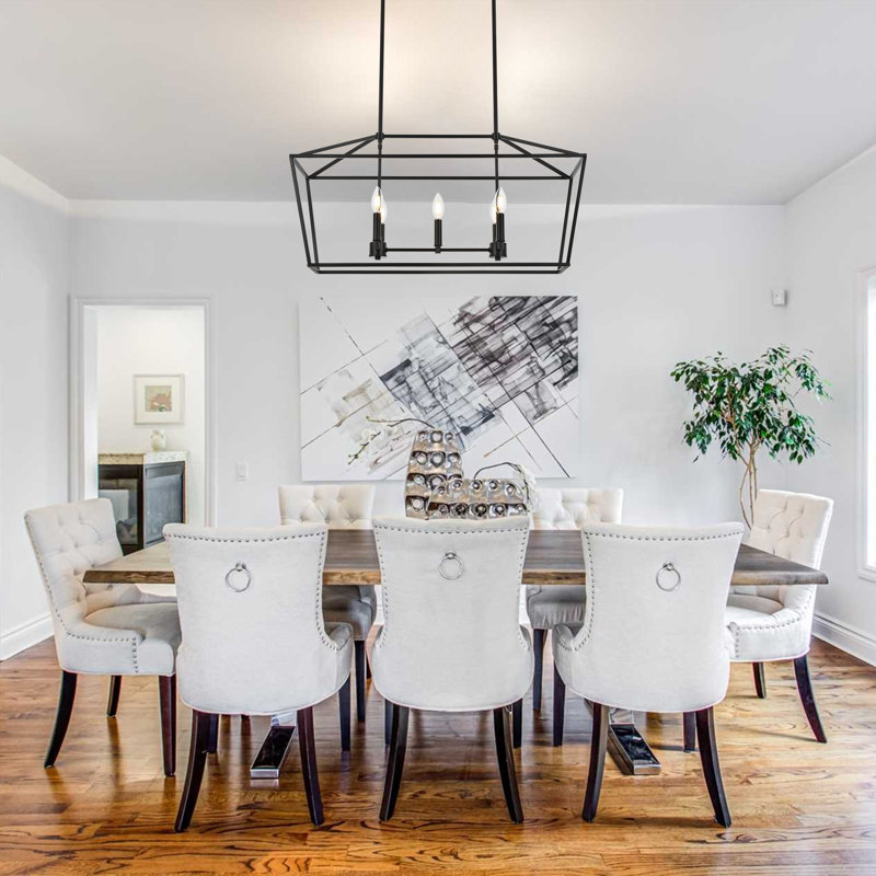 Gracie Oaks Lanekia 5 - Light Black Kitchen Island Pendant | Wayfair