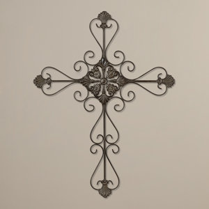 Fleur De Lis Living Tall Cross Rust Wall Décor & Reviews | Wayfair