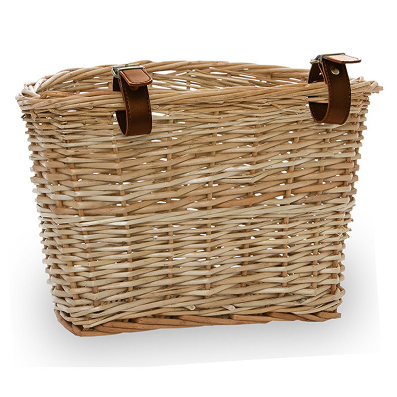 Gracie Oaks Willow Bicycle Wicker Basket | Wayfair