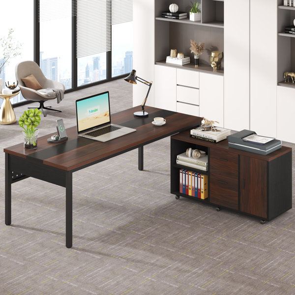 Latitude Run® Beauchesne 70.86'' Desk & Reviews | Wayfair