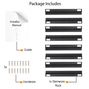 Latitude Run® Adren Solid Wood Hanging Wine Glass Rack & Reviews | Wayfair