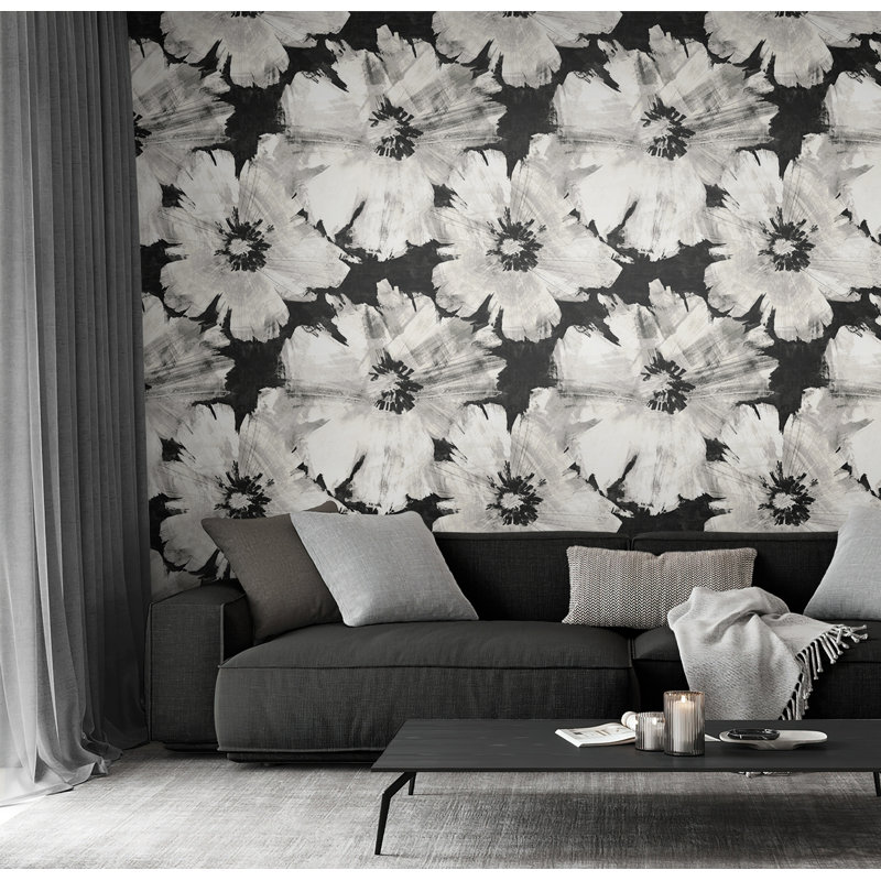 Red Barrel Studio® Agarva Peel & Stick Floral Wallpaper | Wayfair