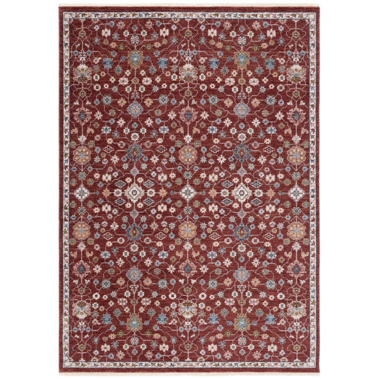 Lauren Ralph Lauren Kempton Performance Cherry/Red/Gray Rug | Wayfair