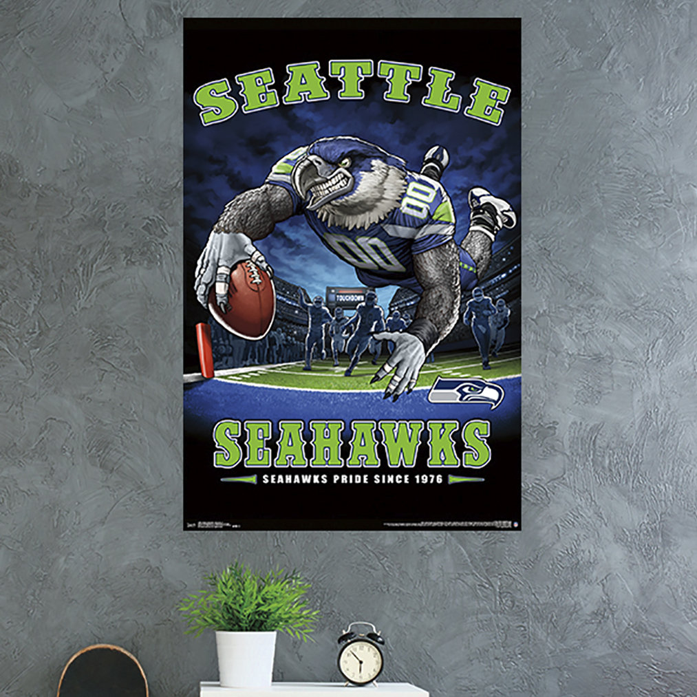 Trends International Seattle Seahawks - End Zone Paper Print | Wayfair