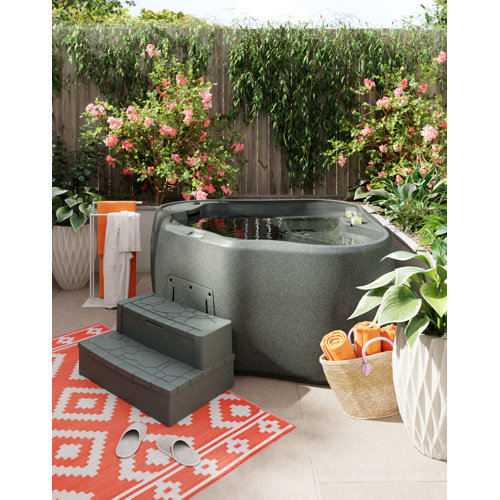 AquaRest Spas, powered by Jacuzzi® pumps Deluxe Storage Step & Reviews ...