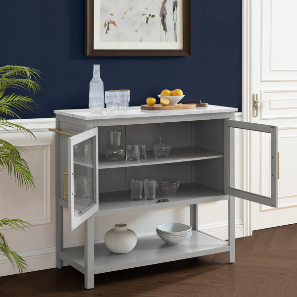 Lark Manor Alexander-Jay Marble Kitchen Island & Reviews | Wayfair