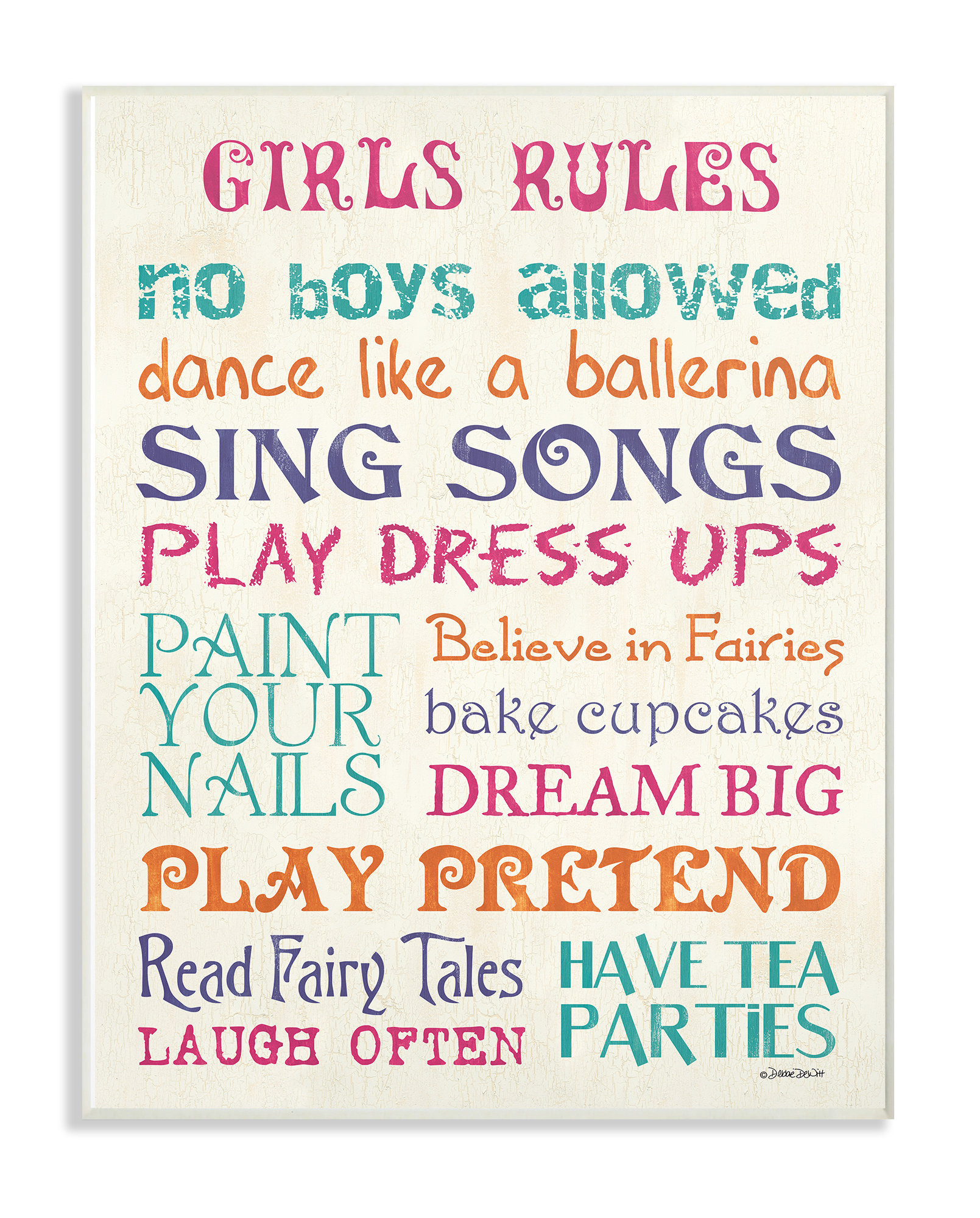 Viv + Rae Cambra Girls Rules Letters & Reviews - Wayfair Canada