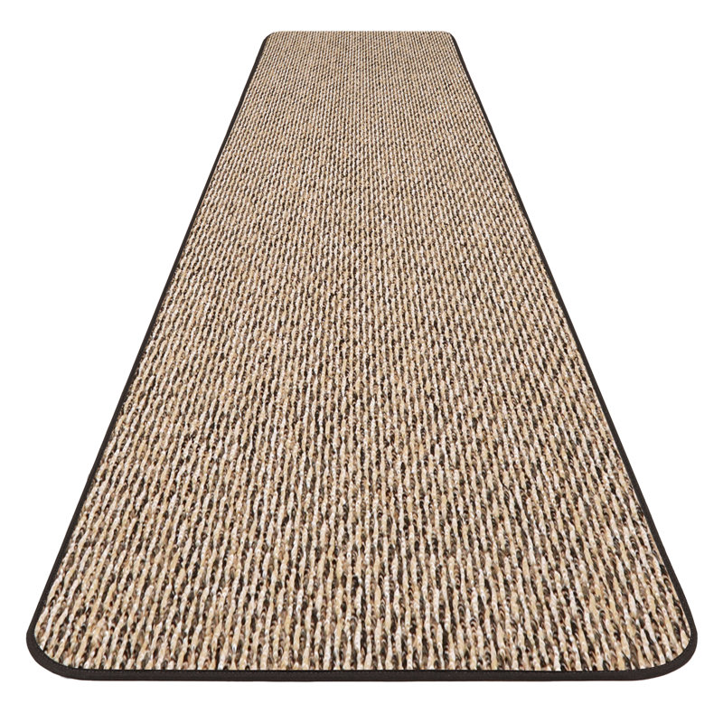 Rosecliff Heights Albieri Skid-Resistant Carpet Runner - Black Ripple ...