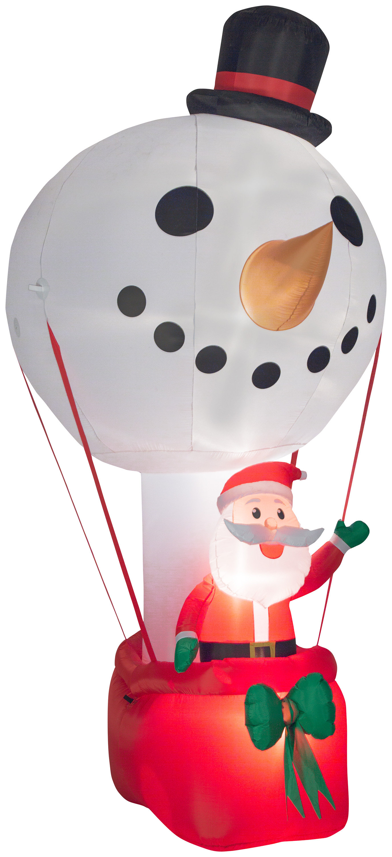 Gemmy Industries Snowman Hot Air Balloon Ride Airblown Inflatable | Wayfair