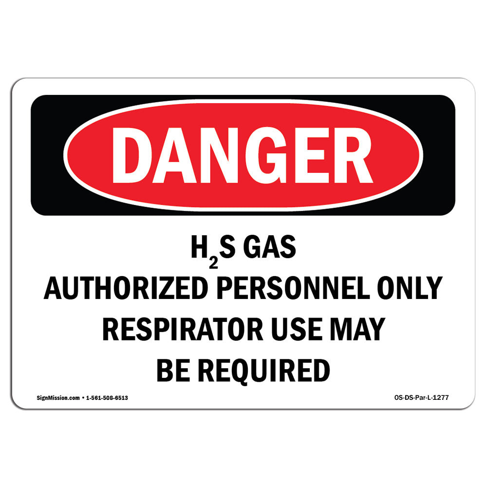 SignMission OSHA Danger Gas Authorized Personnel Only Sign | Wayfair