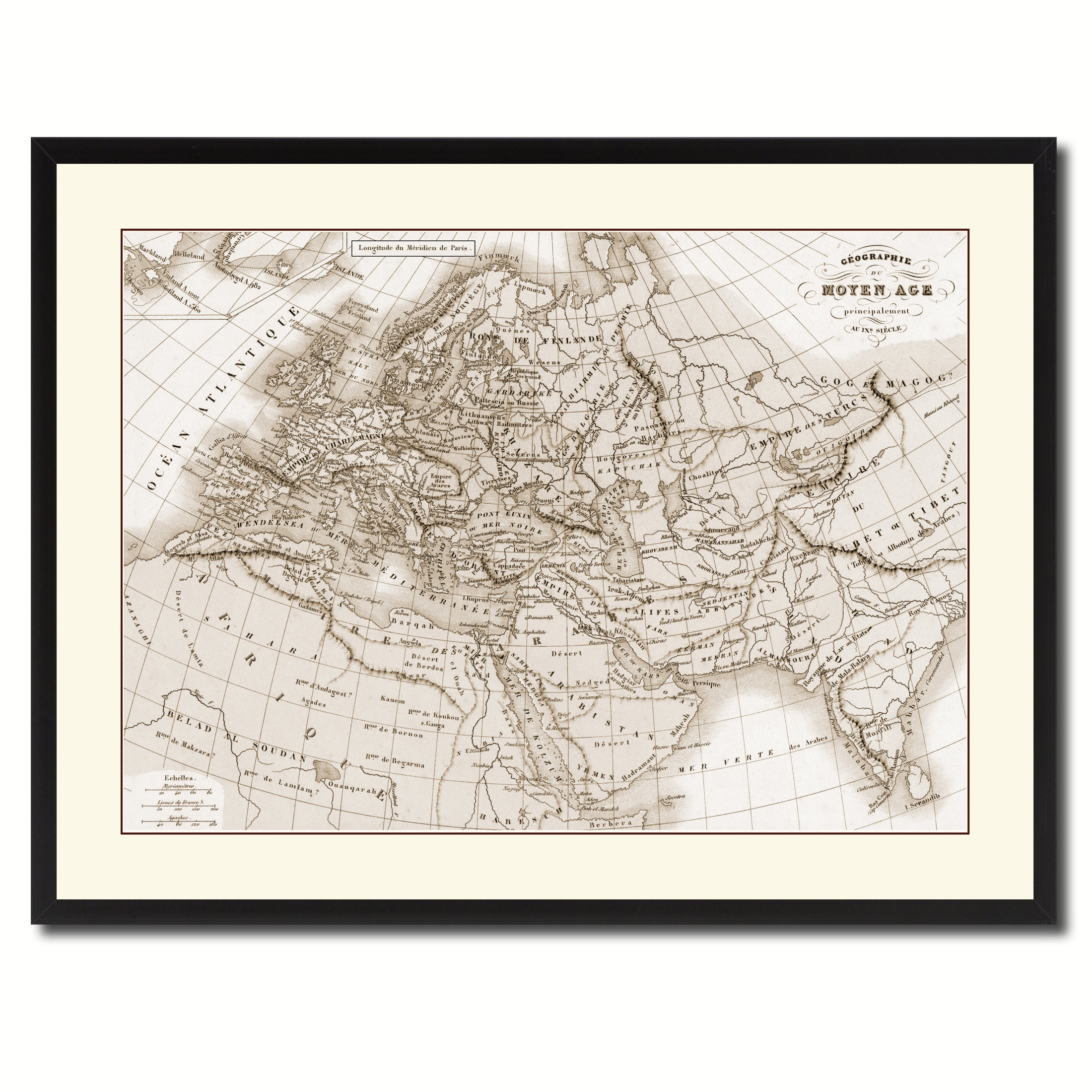 17 Stories Europe In The Middle Ages Crusades Vintage Sepia Map ...