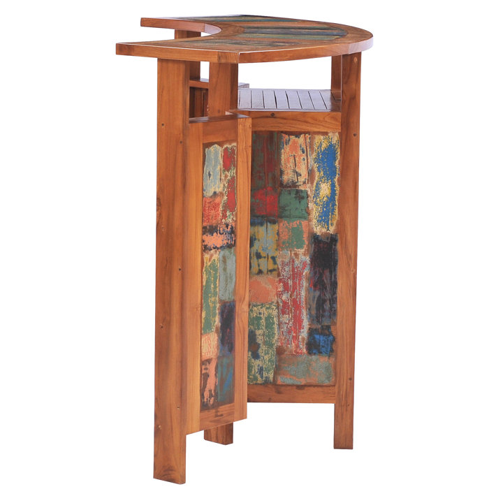 Loon Peak® Barnes Teak Home Bar & Reviews | Wayfair