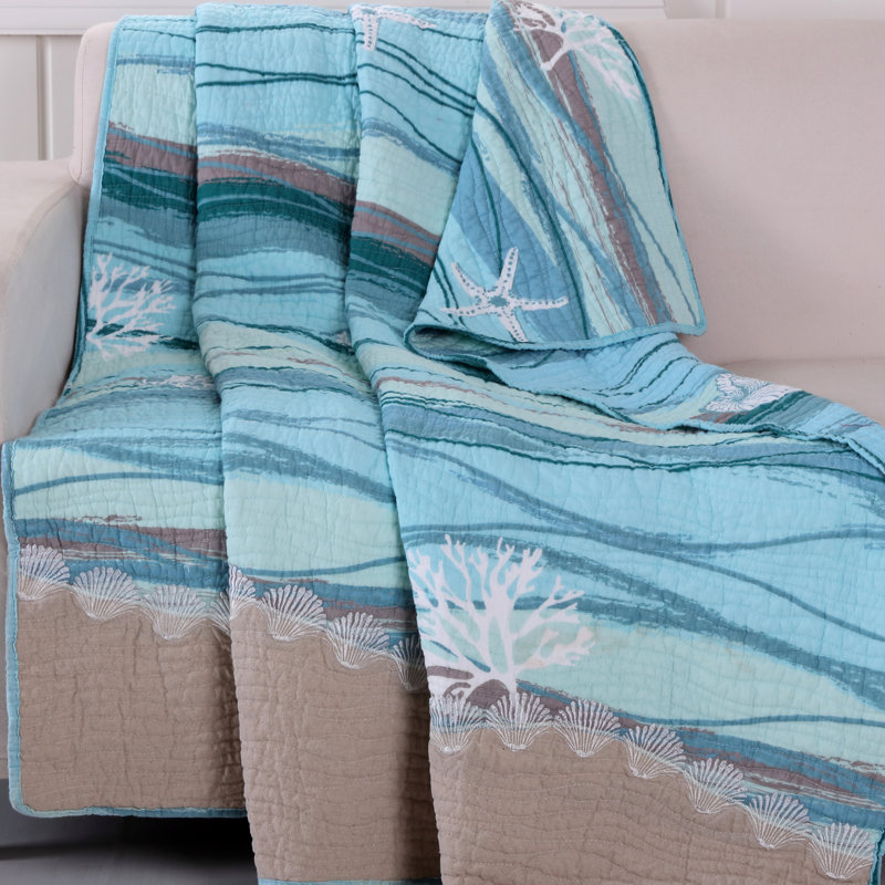 Dovecove Admer Embroidered Throw Blanket & Reviews | Wayfair