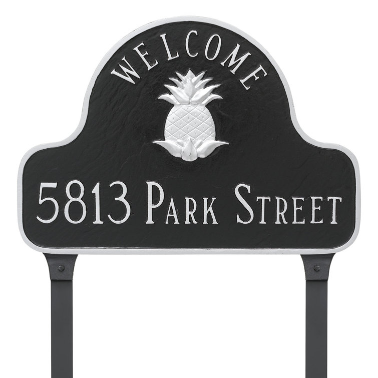 Montague Metal Products Pineapple Welcome Address Plaque & Reviews ...