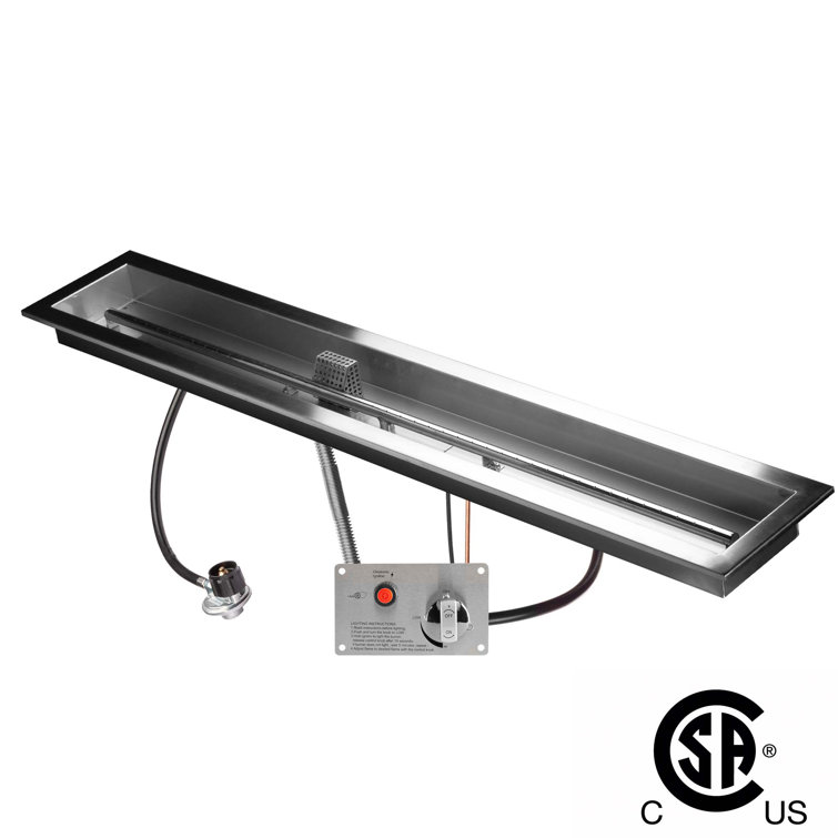 Celestial Fire Glass Linear CSA Certified Fire Pit Burner Kit ...
