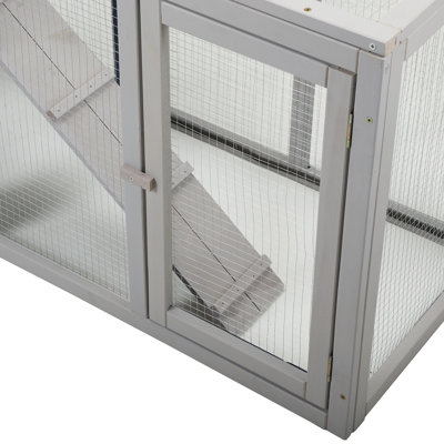 Tucker Murphy Pet™ Faron Weather Resistant Rabbit Hutch With Ramp ...