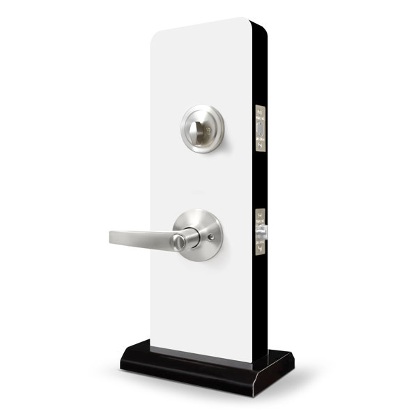 Premier Lock Complete Entry Lever Set with Single Cylinder Deadbolt ...