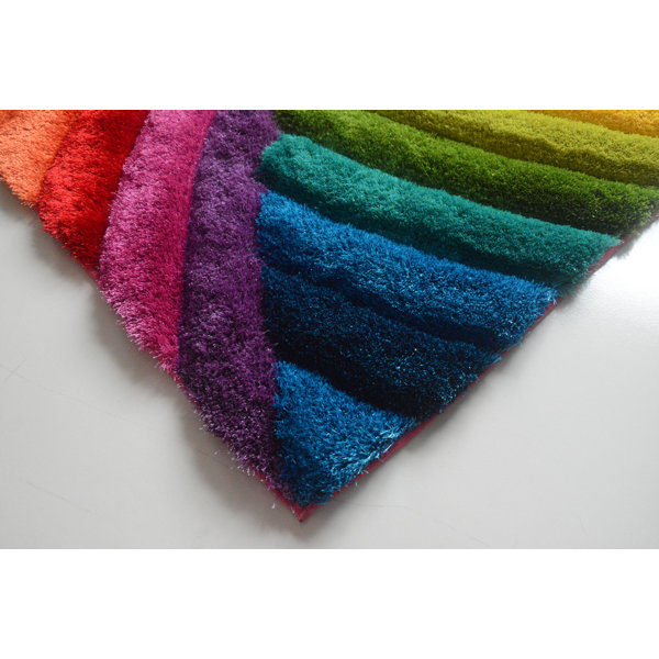 Orren Ellis Performance Red/Yellow Rug & Reviews | Wayfair