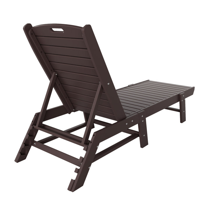 Lark Manor Alfea Outdoor HDPE Chaise Lounge | Wayfair