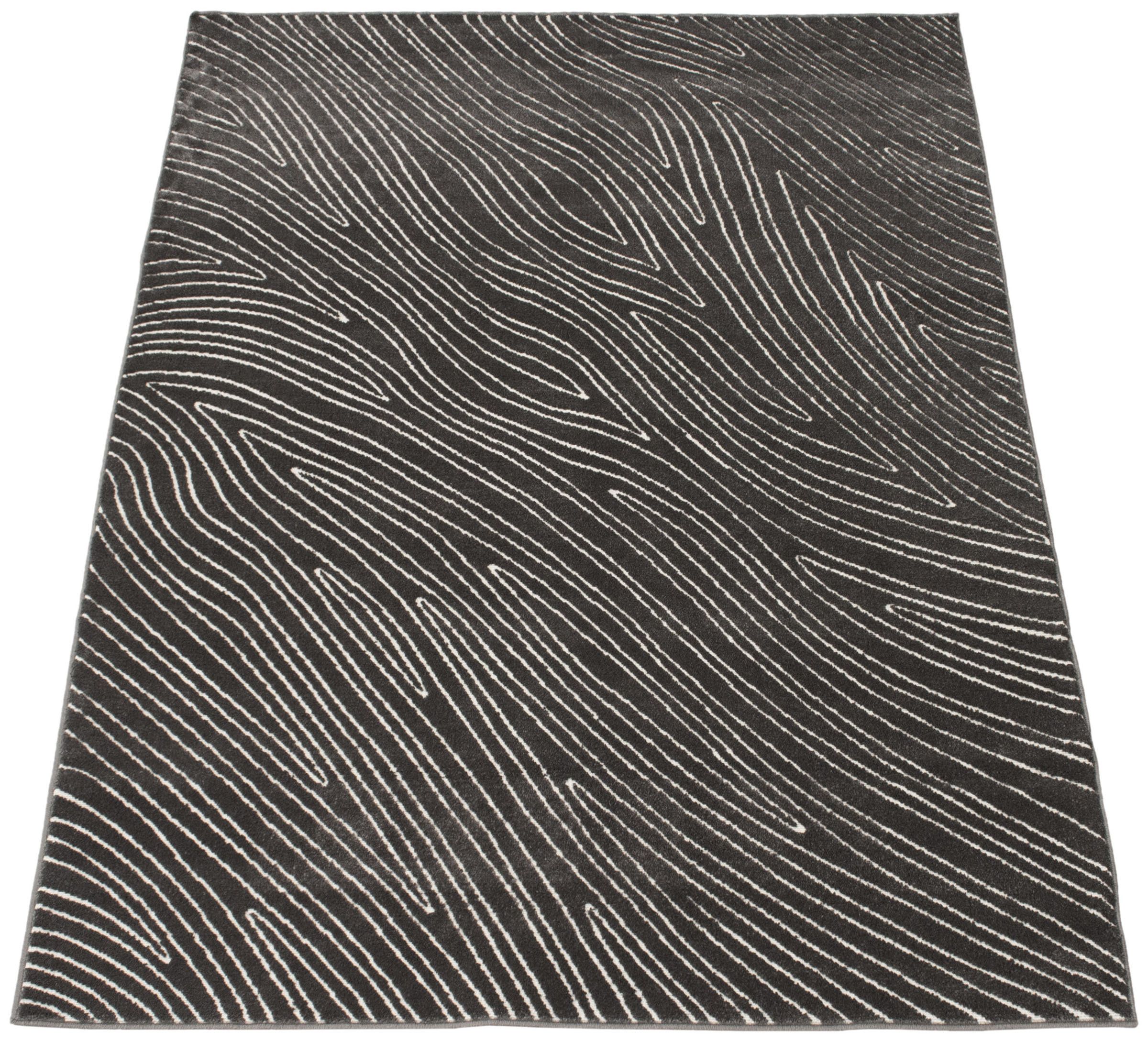 Latitude Run® Abstract Black/White Area Rug Set | Wayfair