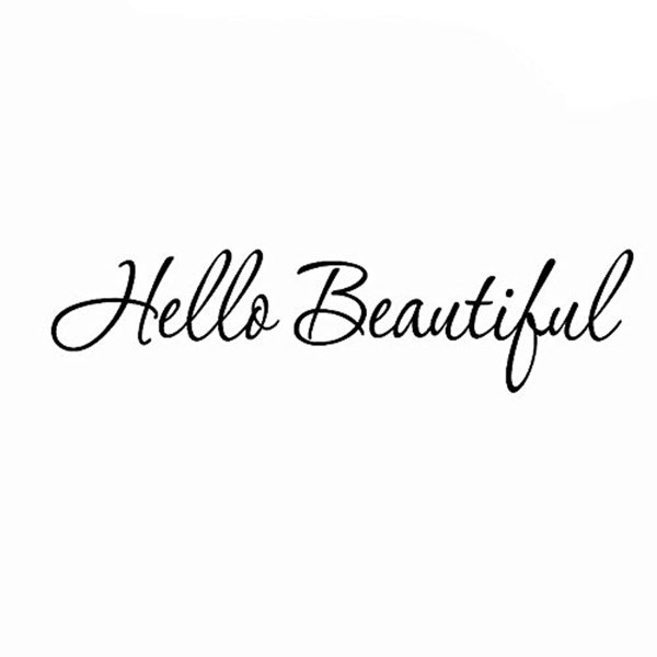 House of Hampton® Hello Beautiful Inspirational Wall Decal & Reviews ...