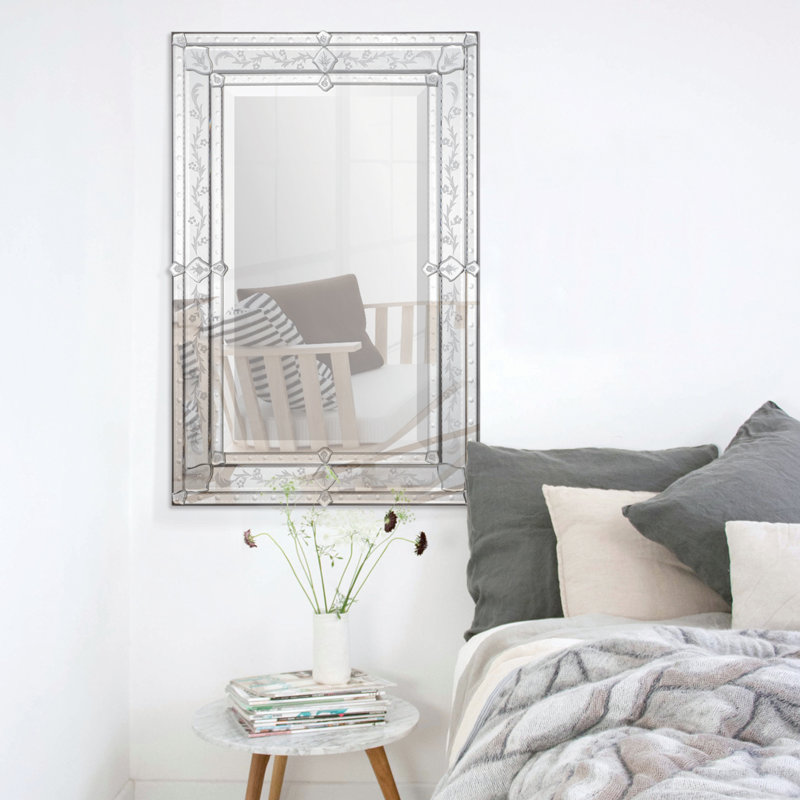 Rosdorf Park Rectangle Glass Wall Mirror & Reviews | Wayfair