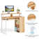 Latitude Run® Computer Desk, Office Desk with Keyboard Tray and Storage ...