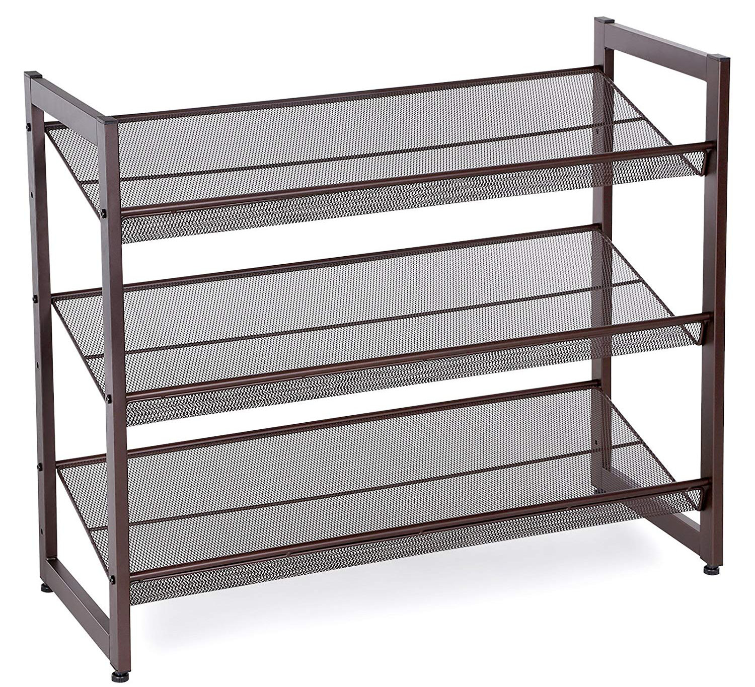 Ebern Designs 3 -Tier Metal Shoe Rack & Reviews | Wayfair