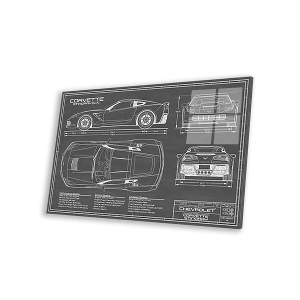 Williston Forge Corvette (C7) Stingray Black by Action Blueprints ...
