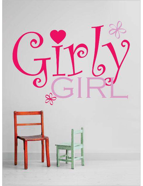 Design With Vinyl Girly Girl Wall Decal | Wayfair