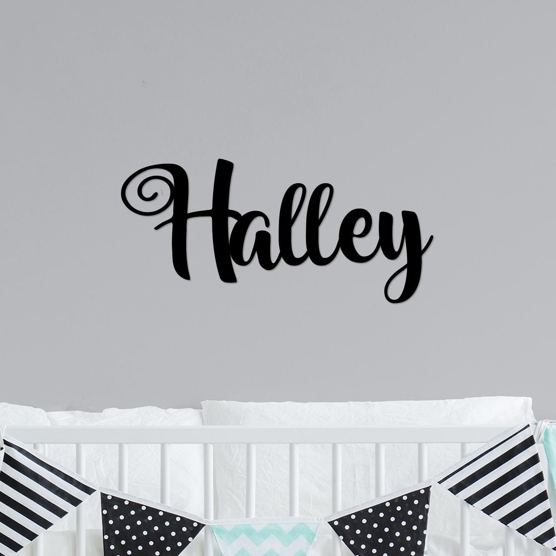 Latitude Run® Custom Personalized Metal Name Wall Décor | Wayfair