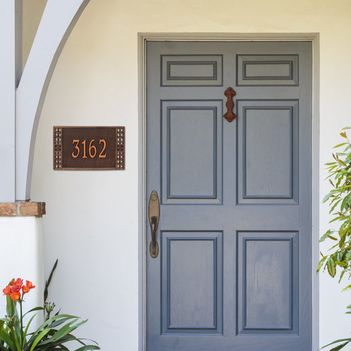 Whitehall Products Boston Personalized Standard 1-Line Wall Address ...