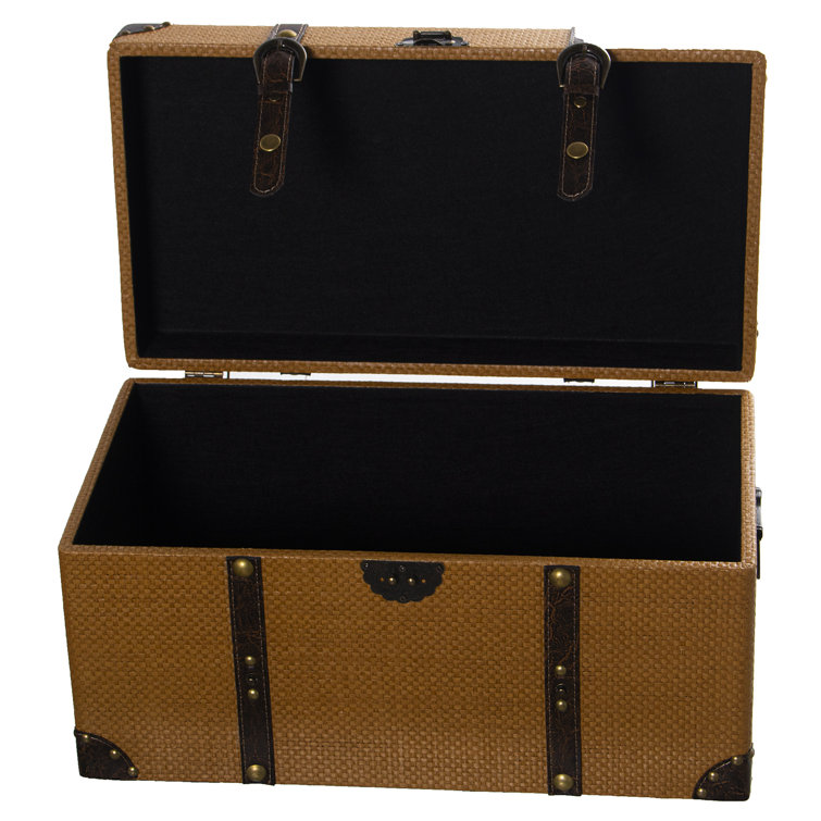 Ebern Designs Malaena 3 Piece Vintage Trunk Set | Wayfair.co.uk