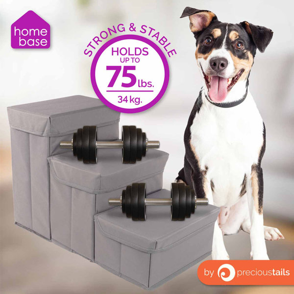 Tucker Murphy Pet™ Wava Padded 3 Step Pet Storage Foldable Steps ...