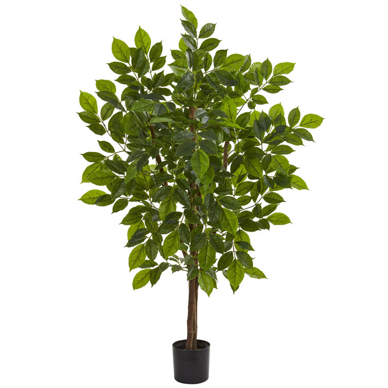 Charlton Home® 48'' Faux Birch Tree in Planter & Reviews | Wayfair