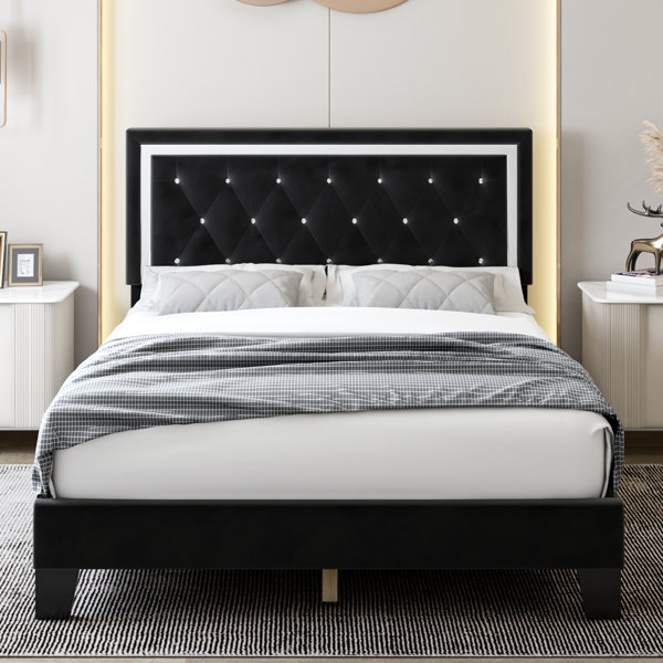 Rhinestone-platform-bed | Wayfair