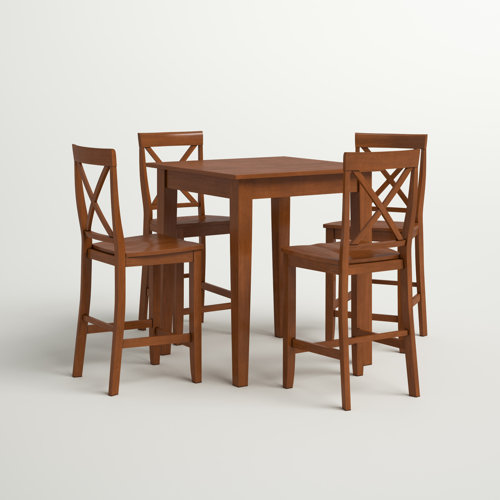 Three Posts™ Diamondback 4 - Person Counter Height Dining Set & Reviews ...