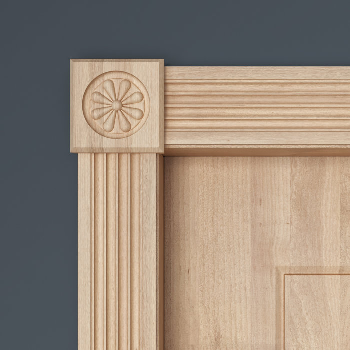 Ornamental Mouldings Hardwood Fluted Moulding 3" H x 84" W x 0.47" D ...