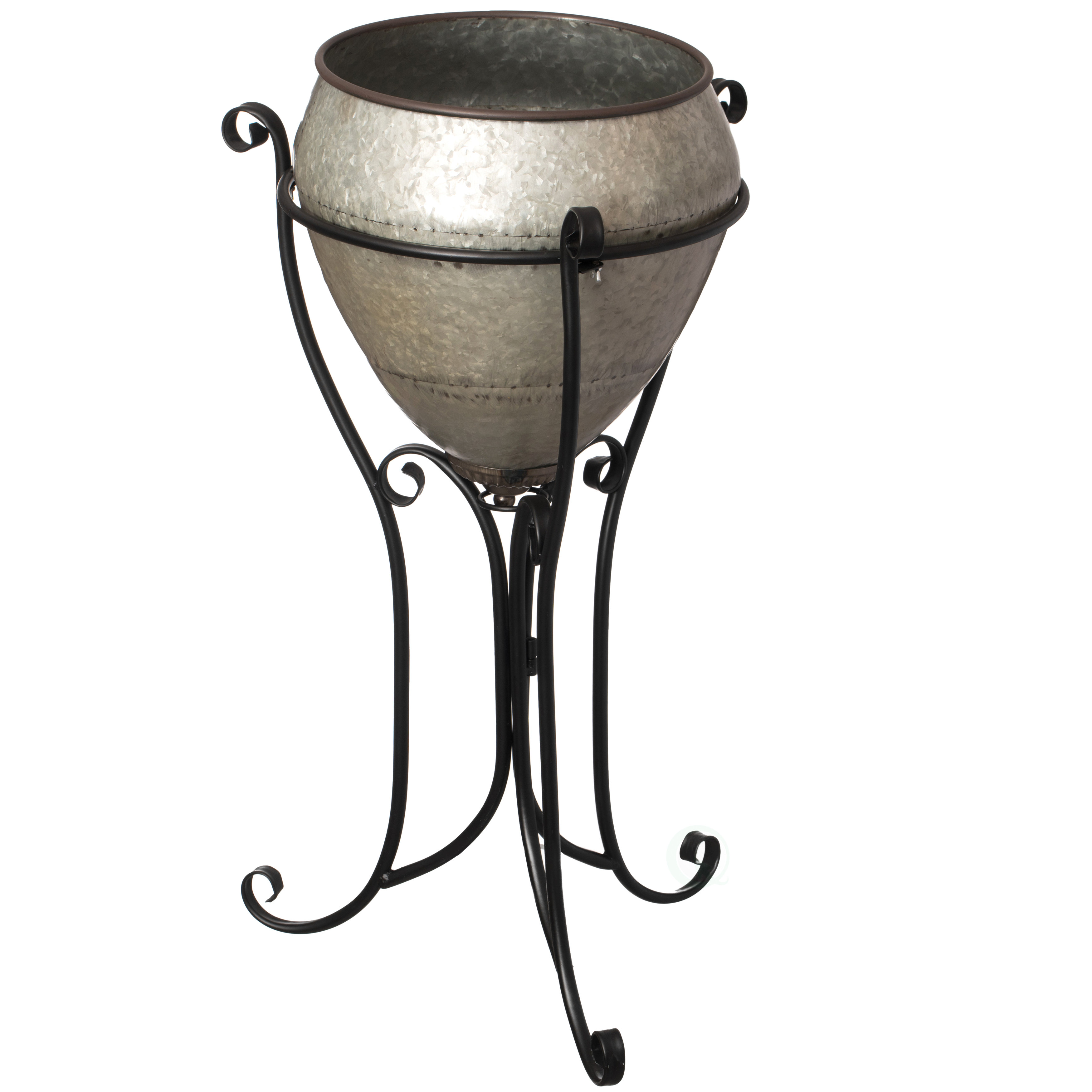 Vintiquewise Stainless Steel Bucket Stand | Wayfair